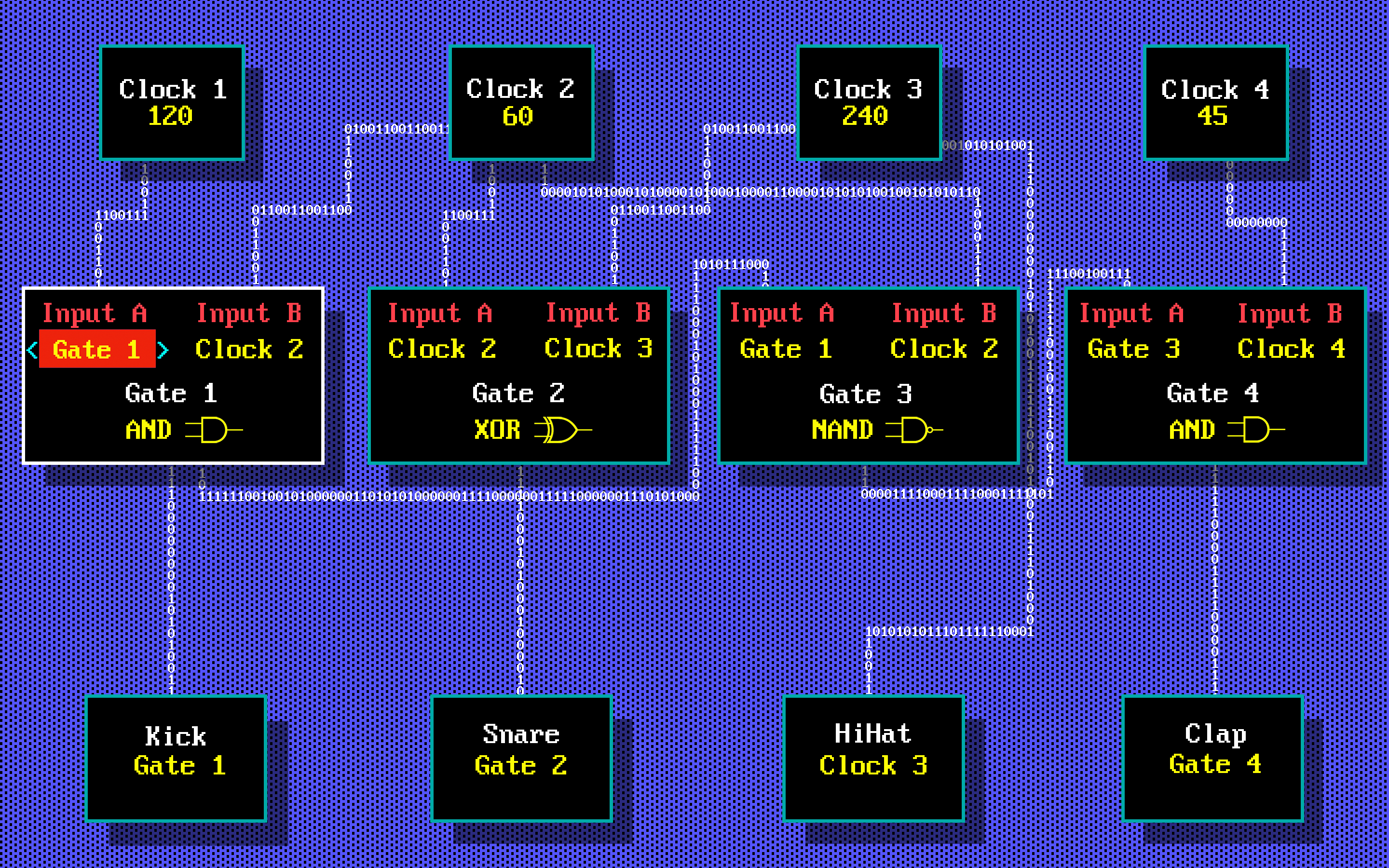 Logic Gate Drum Machine